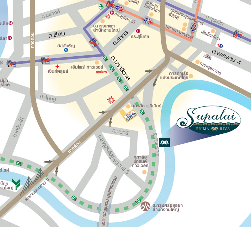 คอนโด ศุภาลัย พรีมา ริวา พระราม 3-นราธิวาส Supalai Prima Riva Rama 3 ...