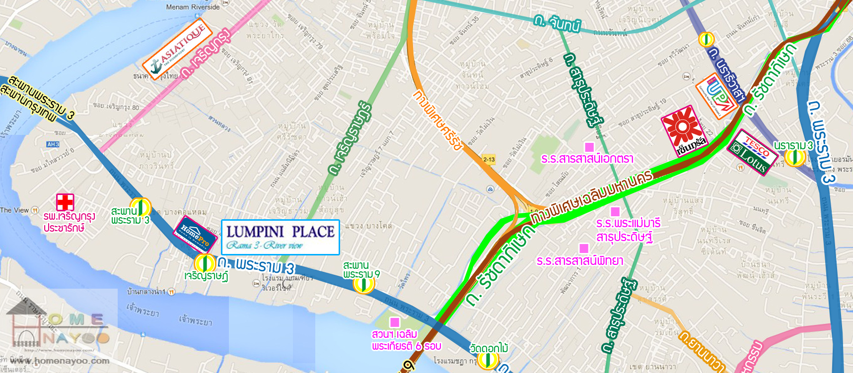 คอนโด ลุมพินี เพลส พระราม 3-ริเวอร์วิว Lumpini Place Rama 3-Riverview ...