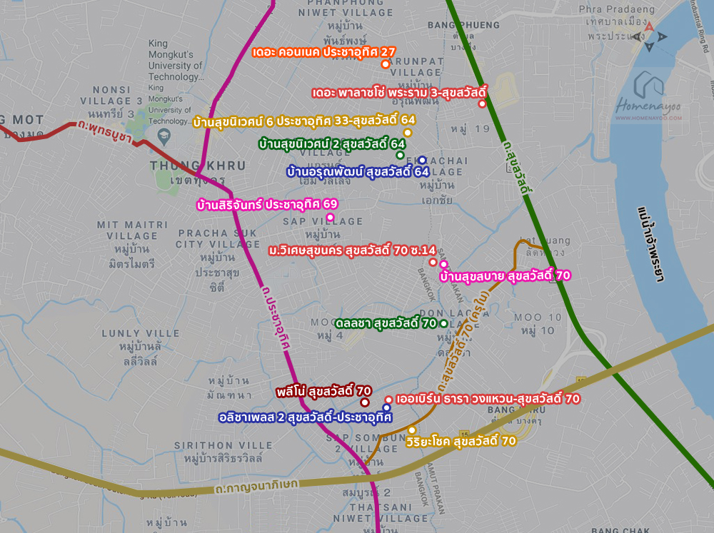 บ้านเดี่ยว เดอะ พาลาซโซ่ พระราม 3 - สุขสวัสดิ์ THE PALAZZO RAMA3 ...